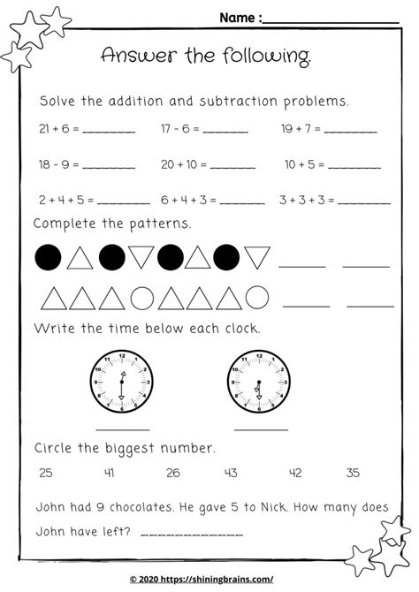 Building Foundations The Indispensable Role Of Year 1 Math Worksheets Uk