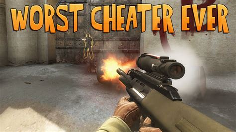 CS GO Worst Cheater Ever D YouTube