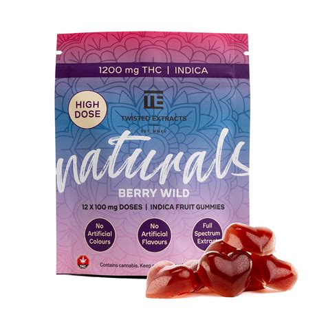 Twisted Naturals Berry Wild High Dose 1200 Mg Thc Indica