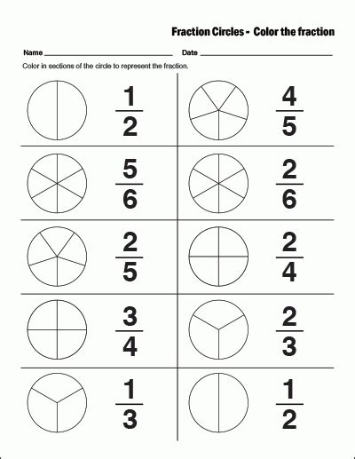 3rd Grade Fraction Worksheets Common Core