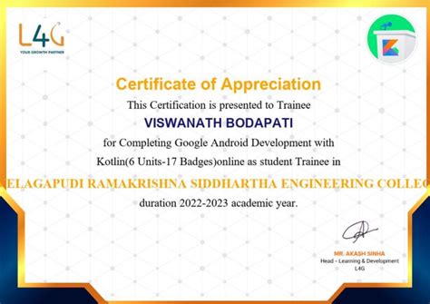 Dinakar Laxmi Viswanath Bodapati On Linkedin L4gcommunity