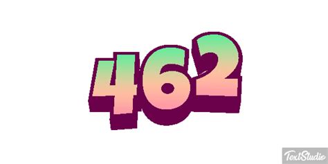 462 Number Animated  Logo Designs