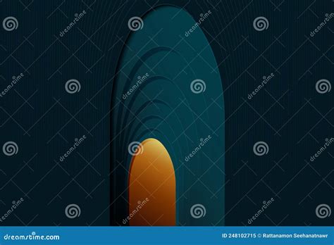 Abstract Dark Blue And Orange Overlap Dimension Layers Background
