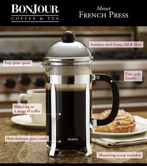 Bonjour French Press Coffee Maker At Harrison Fitch Blog