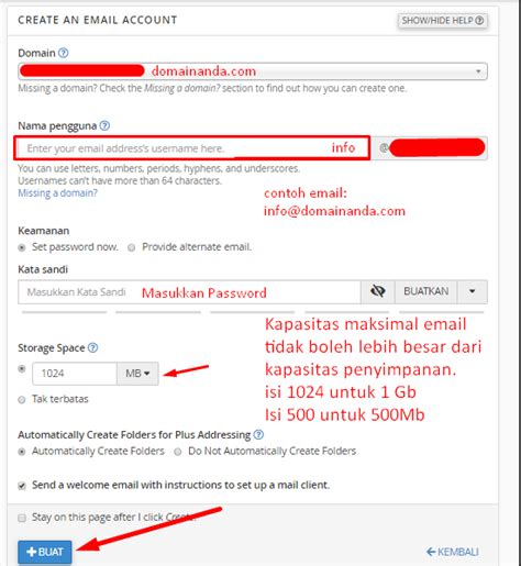 panduan cara membuat email di cpanel panduan website