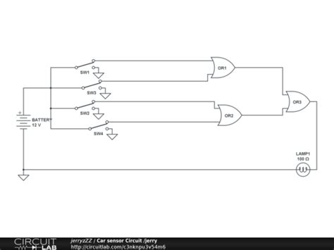 Car Sensor Circuit Jerry Circuitlab