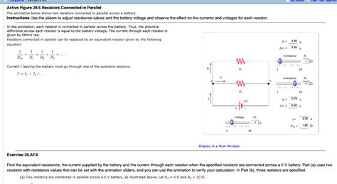 Solved Active Figure Resistors Connected In Parallel Chegg