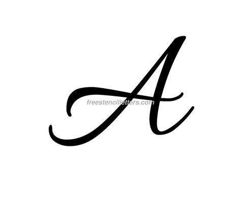 Cursive Letters Archives Free Stencil Letters