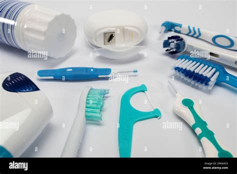 Various Dental Care Products Toothpaste Mouthwash Toothbrush Tooth