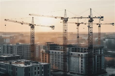 Construindo arranha céus no espaço pós soviético rede neural gerada por ai Foto Premium