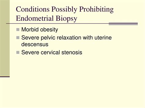 PPT Endometrial Biopsy PowerPoint Presentation Free Download ID 217129