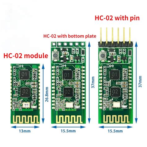 Hc 02 Bluetooth Serial Port Wireless Digital Transmission Board Module 24g Uart 33v Ttl Level