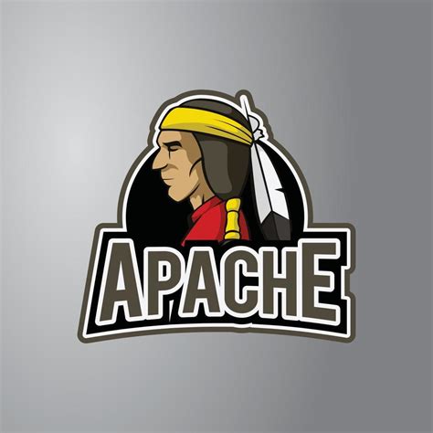 Apache Illustration Design Badge 19483383 Vector Art At Vecteezy