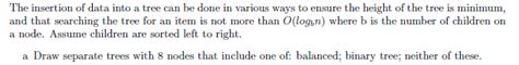 Solved This Question Is Related To Search Treesbinary To