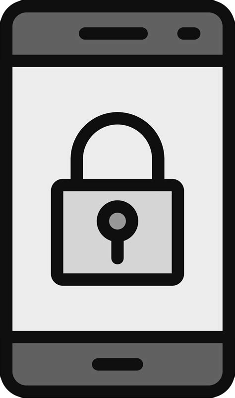 Smartphone Lock Vector Icon 19996289 Vector Art At Vecteezy