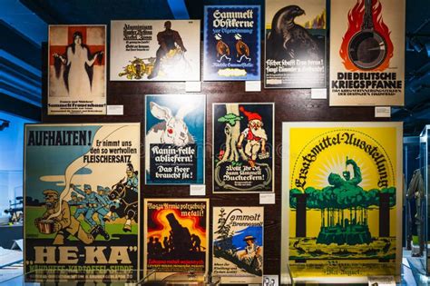 Vintage Wwii Propaganda Posters Exhibit At Imperial War Museum London Uk 9 July 2023