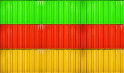 Premium Photo Yellowredgreen Box Stack Of Container Striped Surface