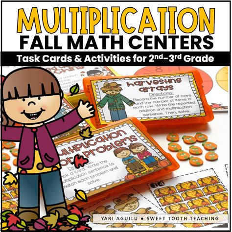Fall Multiplication Center Activities 2nd And 3rd Grade Arrays And Equal Groups Shop Sweet