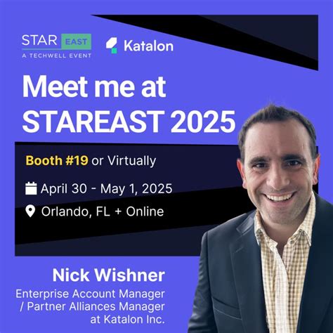 Stareast2025 Katalon Softwaretesting Testautomation Qa Qualityengineering Techevents