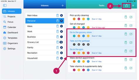 Mass Copy Tasks To An Inbox Or Project IdeasToDone