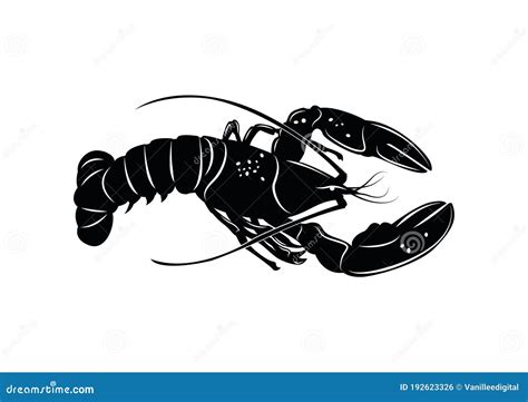 Lobster Clip Art Black And White