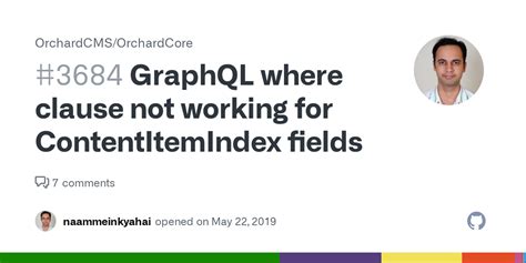 GraphQL Where Clause Not Working For ContentItemIndex Fields Issue 3684 OrchardCMS