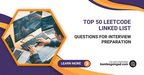 Top Leetcode Linked List Questions For Interview Preparation Code With Kamlesh Let S Learn