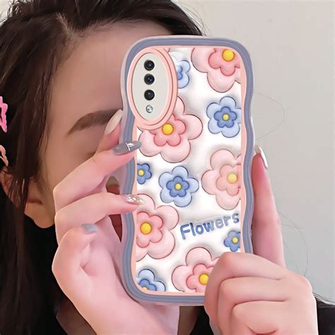 Jual Casing Ponsel Untuk Samsung Galaxy A50 A50s A30s Case Bunga Desain Baru HP Lembut Bening