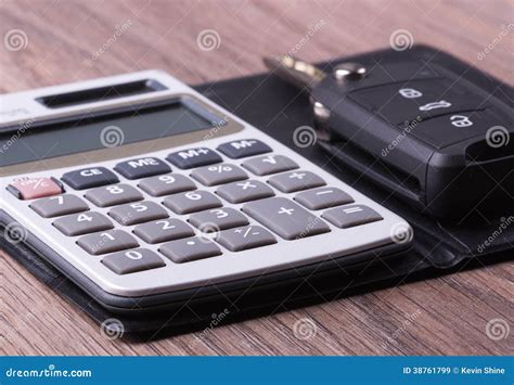 Calculator And Key Stock Image Image Of White Finance 38761799