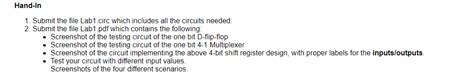 1 create a circuit project lab1 circ in the logisim