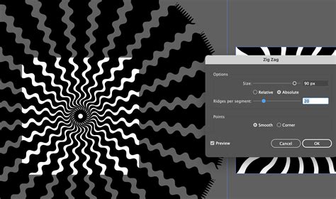 Adobe Illustrator How To Implement A Smooth Zig Zag Without Bleeding Graphic Design Stack