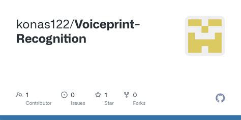GitHub Konas Voiceprint Recognition