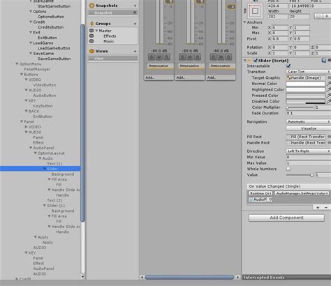 How Can I Set The Audio Volume Using Ui Slider And Audio Mixer To Work From 0 To 80 Unity