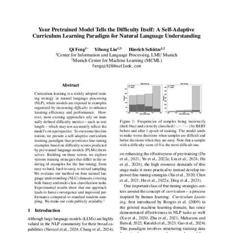 Your Pretrained Model Tells The Difficulty Itself A Self Adaptive Curriculum Learning Paradigm