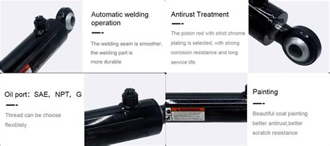 Best Factory Direct Sale Double Action Hydraulic Piston Cylinder