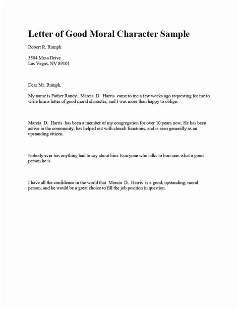 Character Reference Letter For Your Husband Cover Letter
