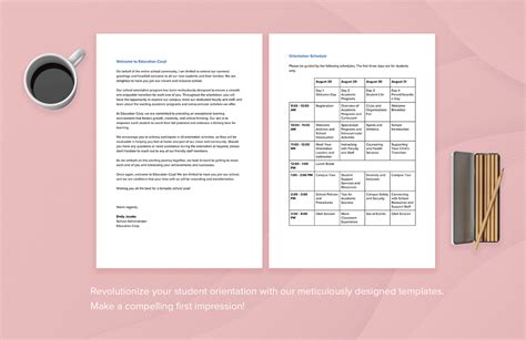 Orientation Packet Template Pl
