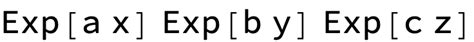 Algebraic Manipulation Transforming One Exponential Expression To Multiplication Of