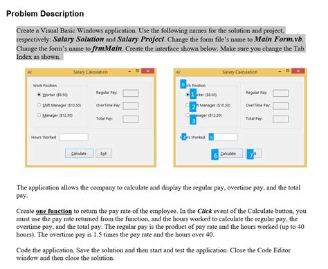 Solved Problem Description Create A Visual Basic Windows