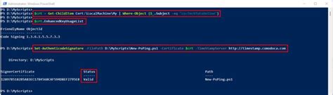 Powershell Script Signing