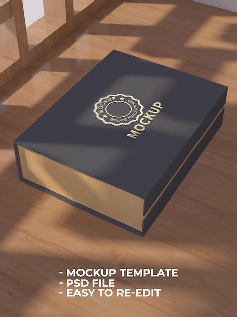 Premium Psd Close Up On Dictionary Mockup With Gold Color Logo