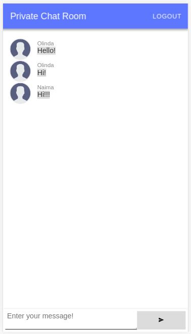 Private Chat Rooms In Angular Ionic Working With Typescript