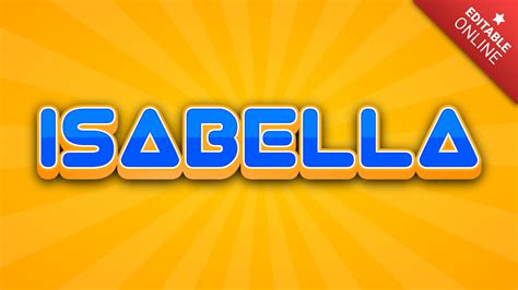 Isabella Text Effect Generator TextStudio