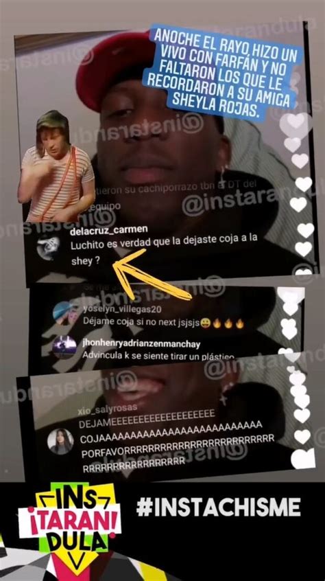 Luis Adv Ncula Hizo Live Y Le Recordaron A Sheyla Rojas Por Favor D Jenme En Paz Web Ojo