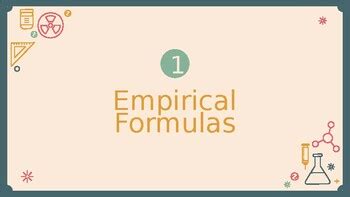 Empirical And Molecular Formulas PPT Lesson By ChemistryinColor TPT