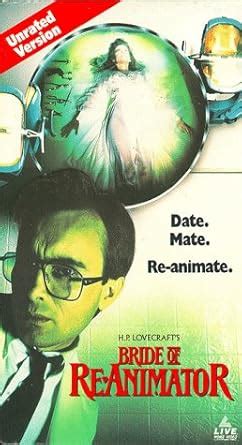 Amazon Com Bride Of Re Animator Unrated Version Vhs Jeffrey Combs Bruce Abbott Claude