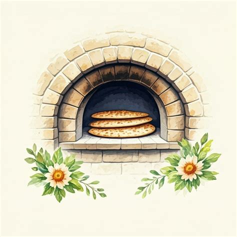 An Elegant Passover Scene On A Watercolor Inspired