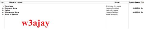 How To Create Multiple Ledgers In Tally Prime W3ajay