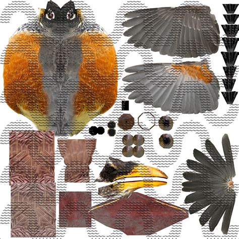 American Robin Blender 3d Model Turbosquid 2118146