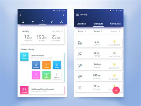 Fitness Tracker App App Design Ios App Design Fitness Tracker App
